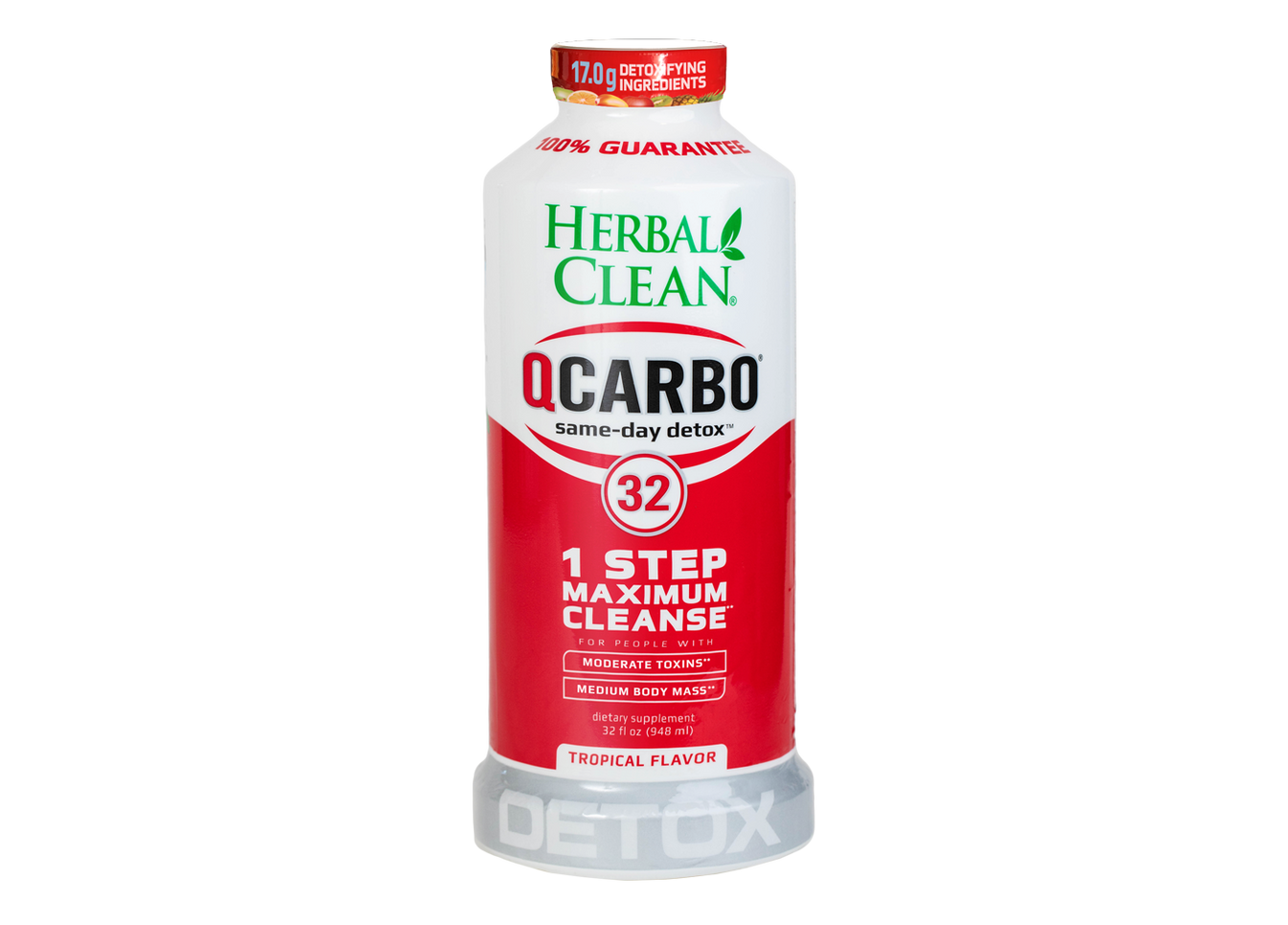 QCarbo 32oz 1 Step Maximum Cleanse (17.03g blend) - 1 Day Detox Drink ...