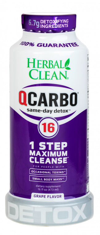 QCarbo 16oz 1 Step Maximum Cleanse (6.7g blend) - 1 Day Detox Drink ...