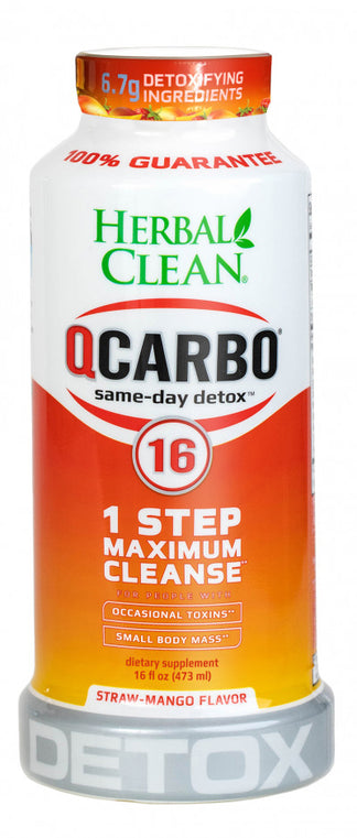 QCarbo 16oz 1 Step Maximum Cleanse (6.7g blend) - 1 Day Detox Drink ...