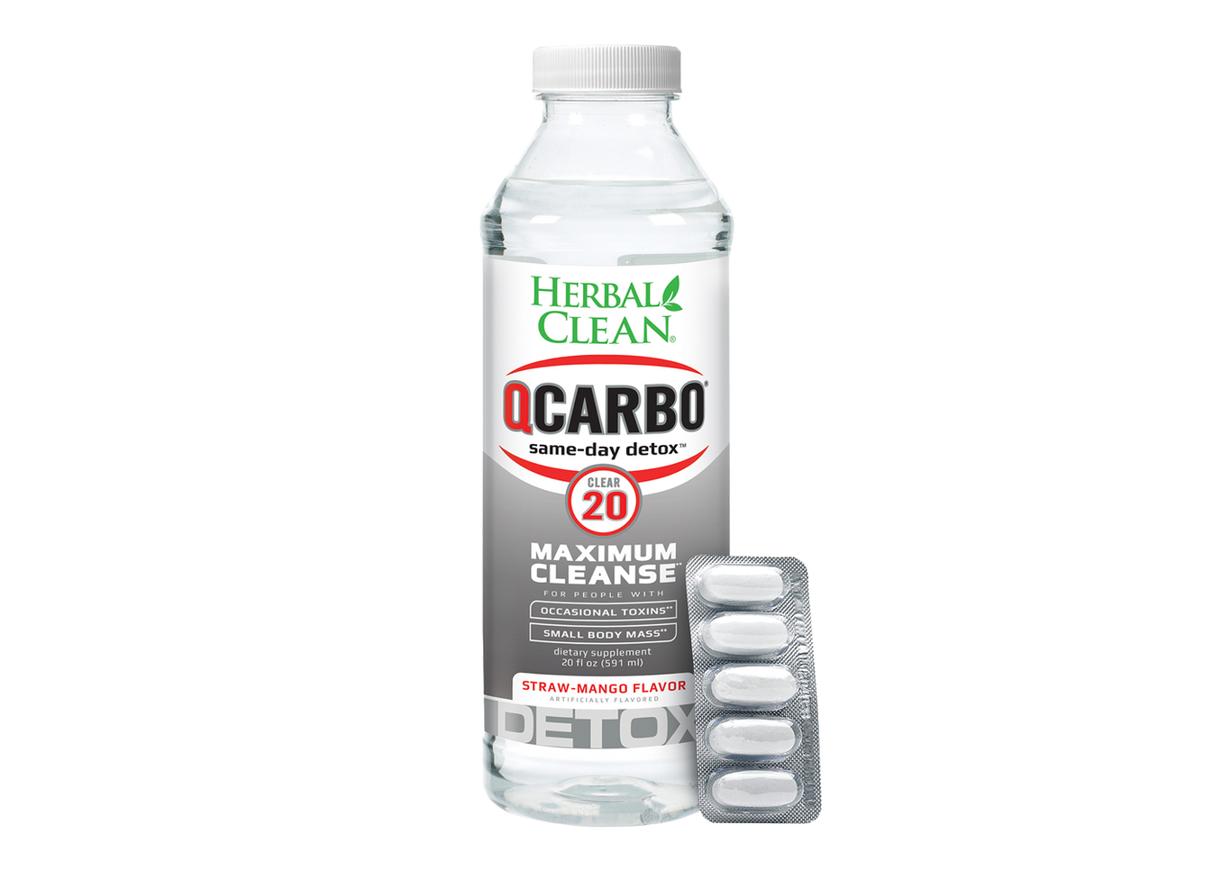 QCarbo 20oz Clear Maximum Cleanse (4.54g blend) – Herbal Clean