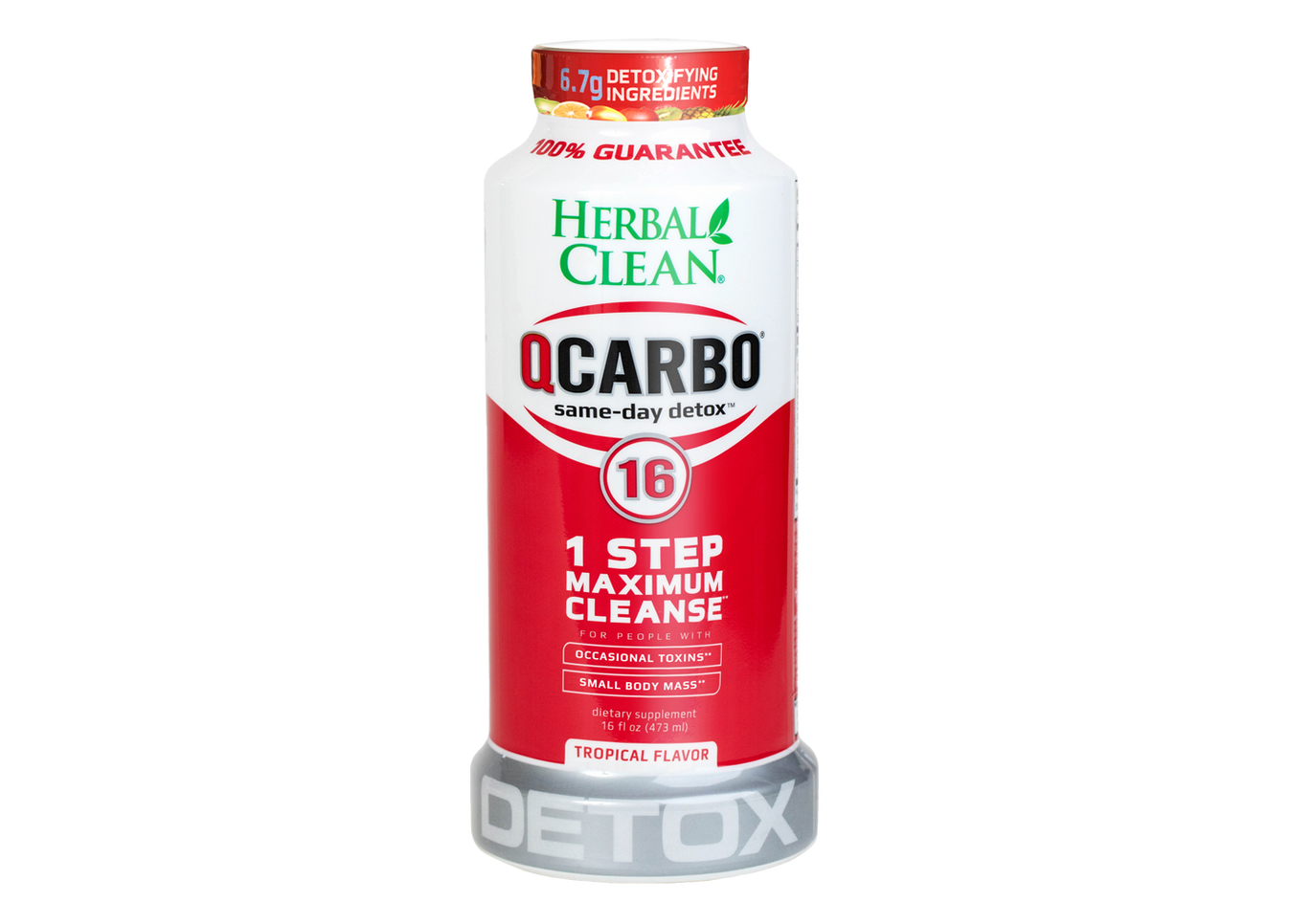 QCarbo 16oz 1 Step Maximum Cleanse (6.7g blend) - 1 Day Detox Drink ...